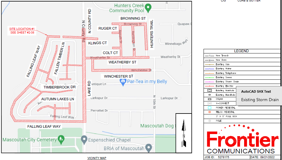 Frontier Utility Projects in Mascoutah - 2022 | City of Mascoutah IL
