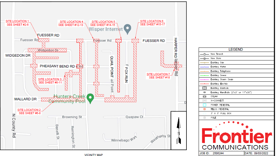 Frontier Utility Projects in Mascoutah - 2022 | City of Mascoutah IL
