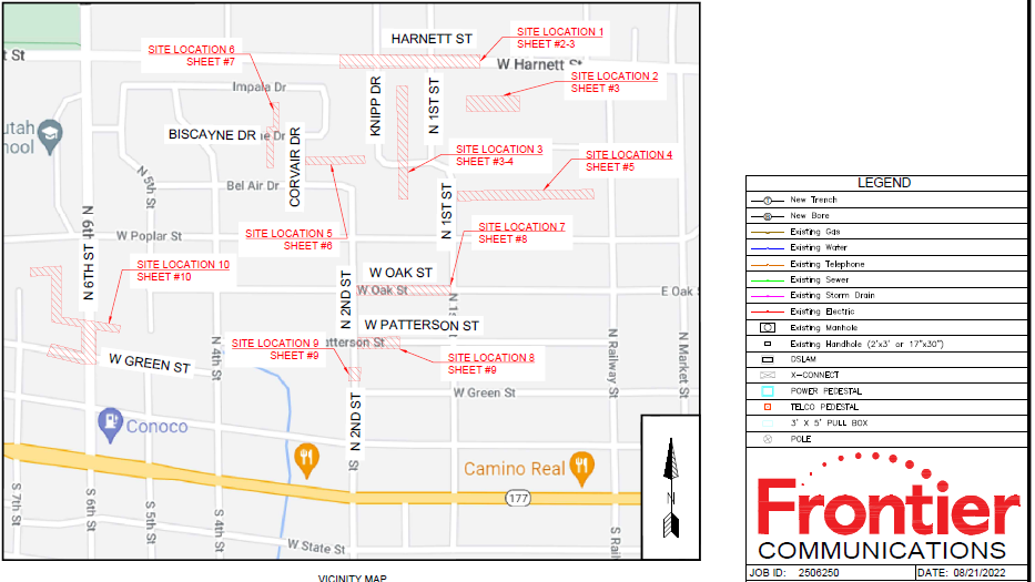 Frontier Utility Projects in Mascoutah - 2022 | City of Mascoutah IL