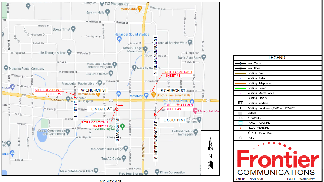Frontier Utility Projects in Mascoutah - 2022 | City of Mascoutah IL