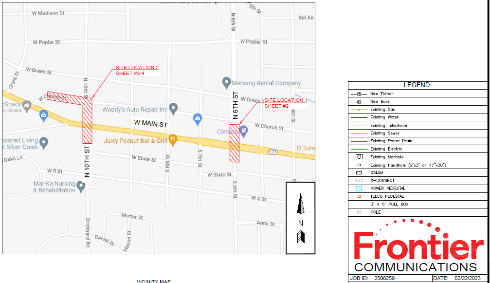 Frontier Utility Projects in Mascoutah - 2022 | City of Mascoutah IL