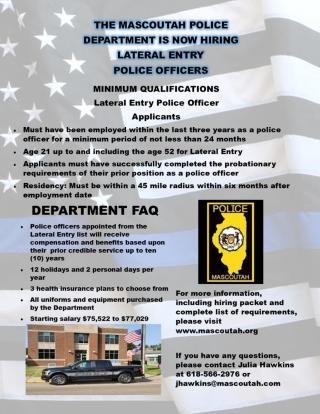 Lateral Entry List Applications | City of Mascoutah IL